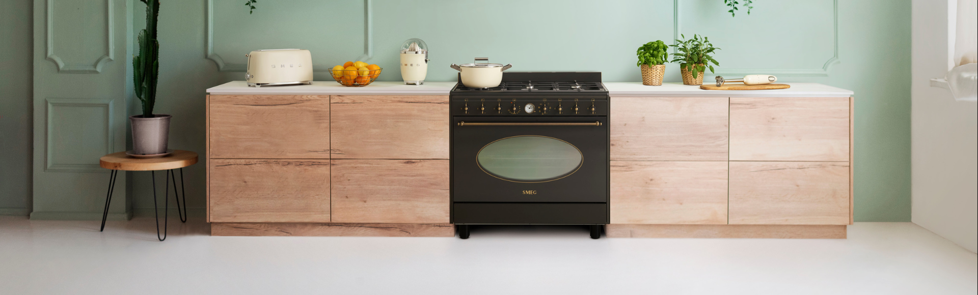 Ensemble centres de cuisson Coloniale Smeg