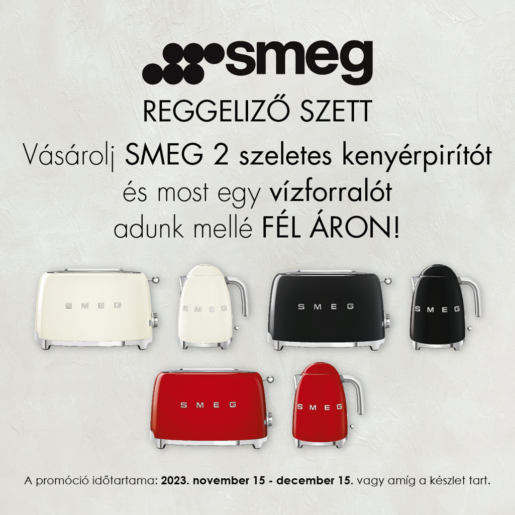 Reggeliző szett akció| Smeg Magyarország - Smeg.com