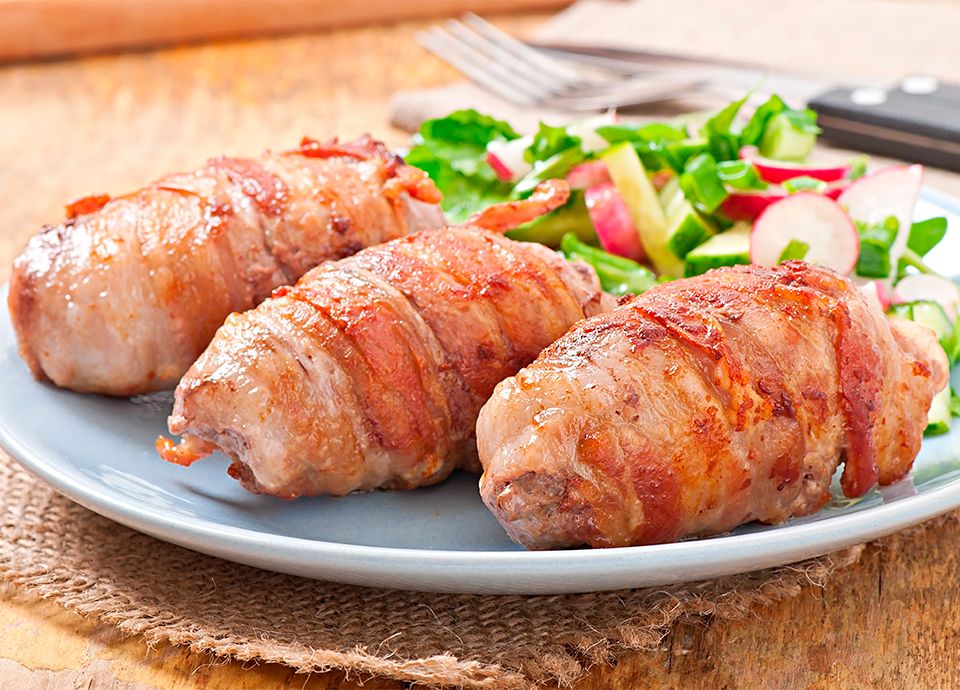Bacon and caciocavallo pork neck rolls| Smeg World Cuisine