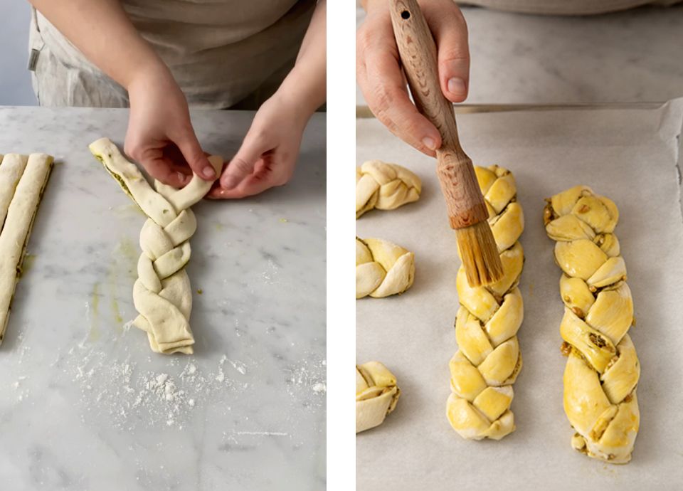 Pesto & Walnut Braided Bread | Smeg Recipes