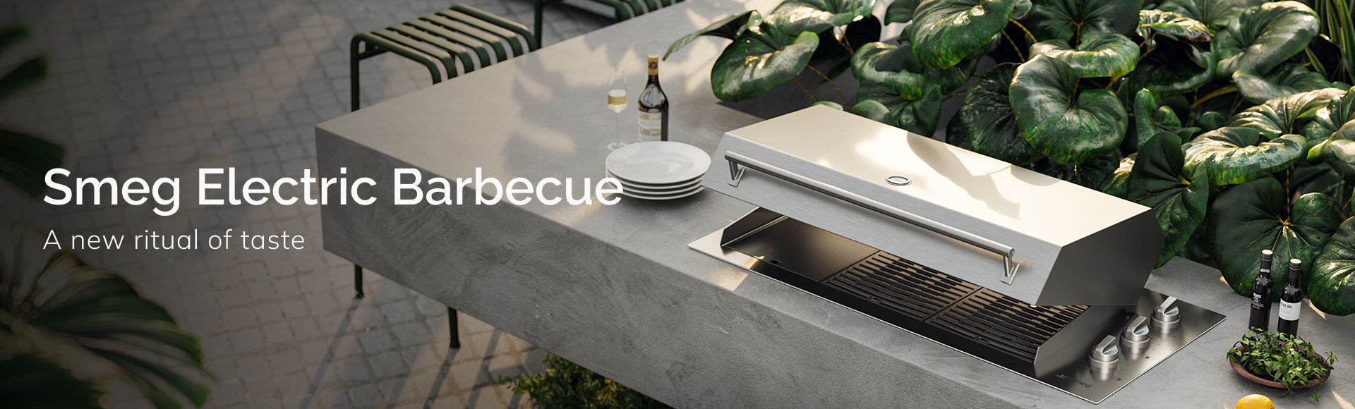 Electric BBQ Stainless steel BBQE90XAU | Smeg Australia