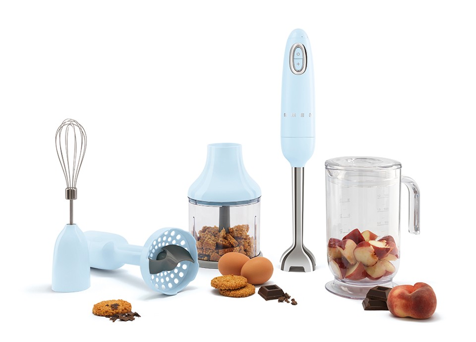 SMEG HBF02PBUK 50’s RETRO HAND BLENDER – PASTEL BLUE – Waltons Direct