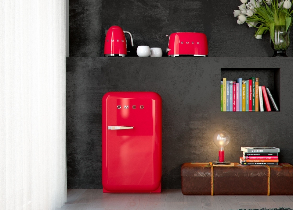 Frigorifero Decorato / Speciale Monoporta Libera installazione Smeg