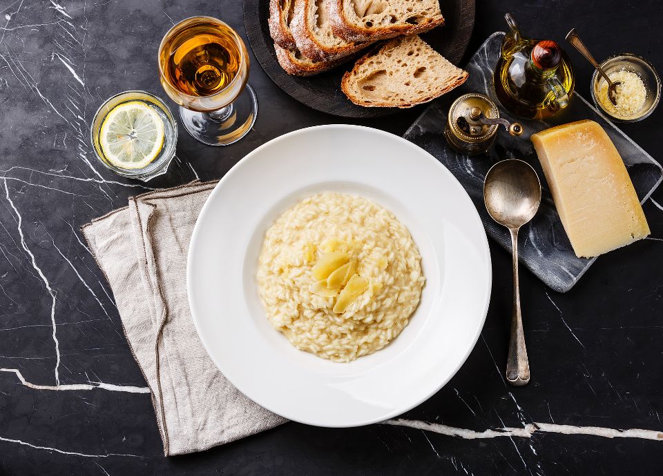 Butter and parmesan cheese risotto recipe | Smeg